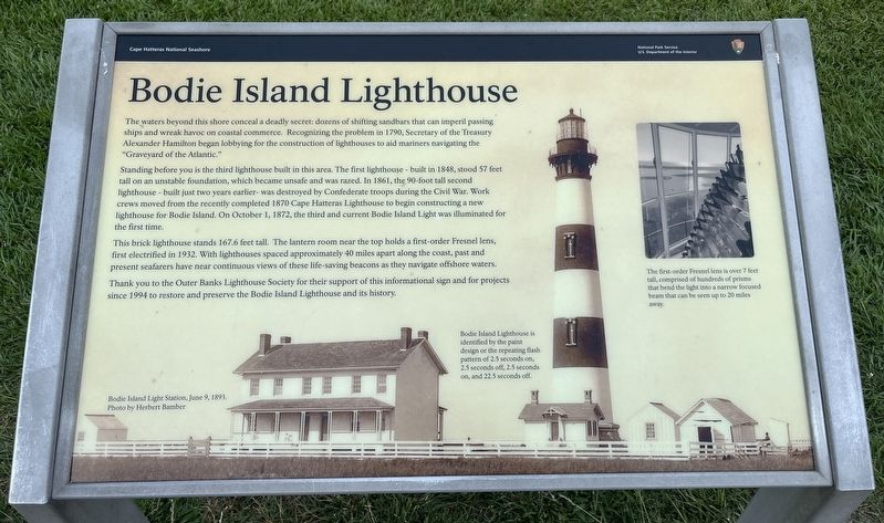 Bodie Island Lighthouse Historical Marker