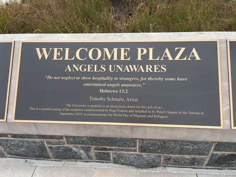 Welcome Plaza Historical Marker
