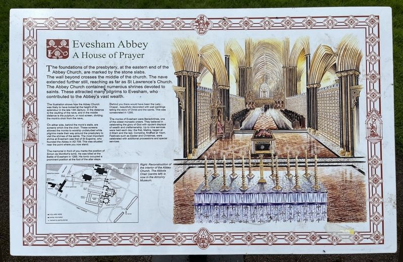 Evesham Abbey Historical Marker