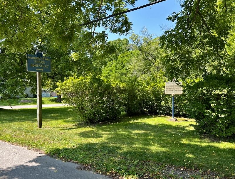 The Edison Homestead Historical Marker