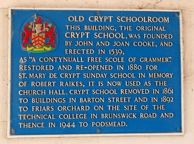 Old Crypt Schoolroom Historical Marker