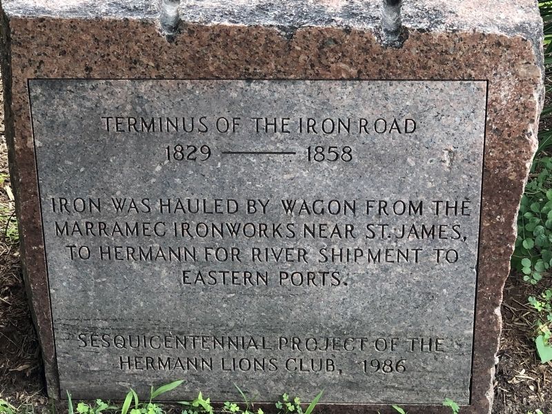 Terminus of the Iron Road Historical Marker