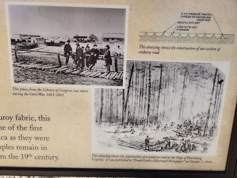 Corduroy Road Historical Marker