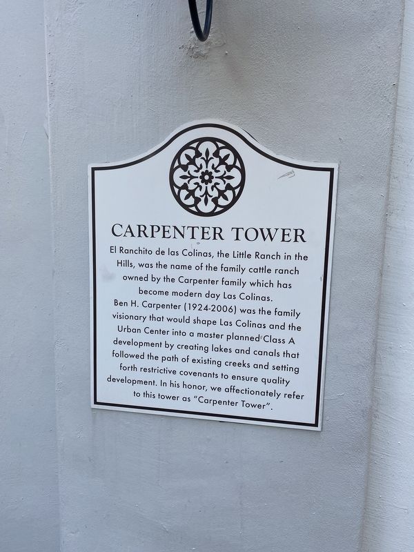 Carpenter Tower Historical Marker