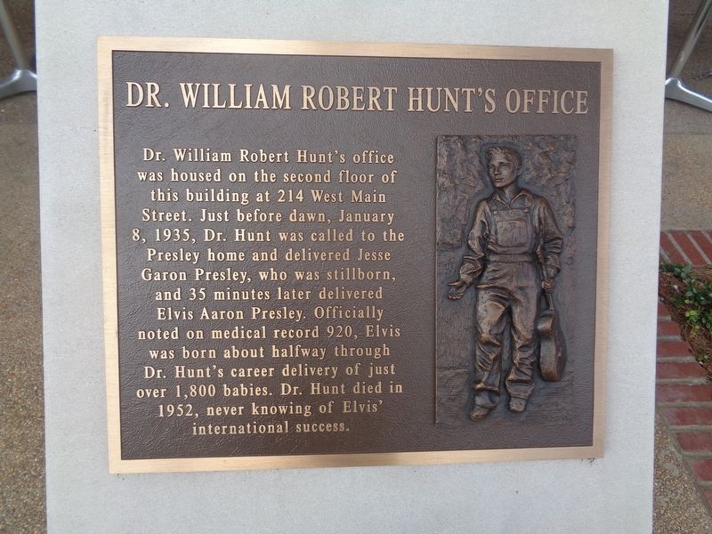 Dr. William Robert Hunt's Office Historical Marker