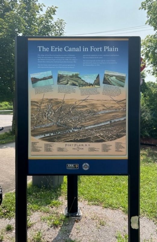 Erie Canal in Fort Plain Historical Marker