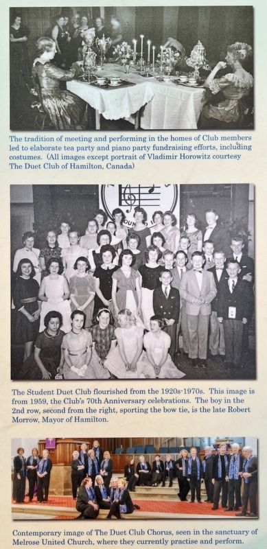 Ellen Ambrose and the Duet Club of Hamilton Historical Marker