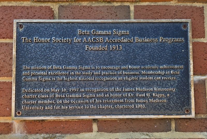 Beta Gamma Sigma Historical Marker
