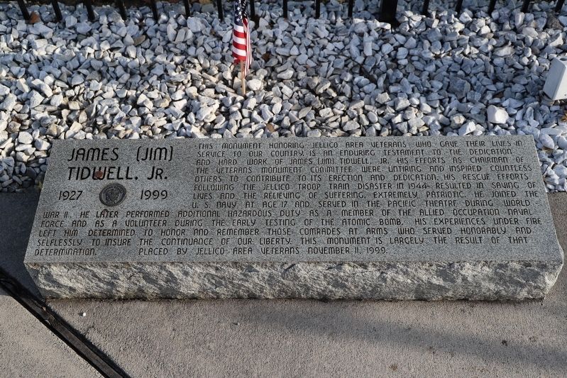 James (Jim) Tidwell, Jr. Historical Marker