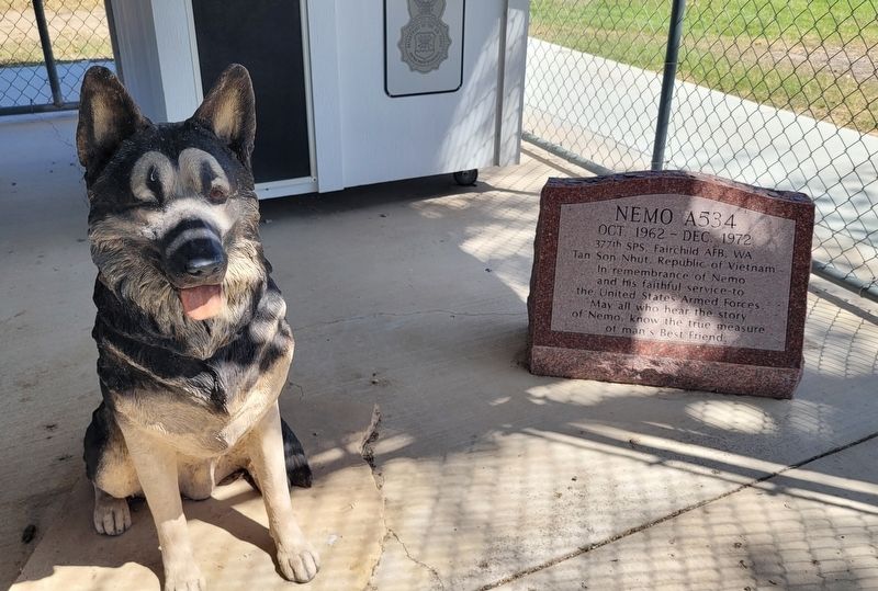 Hero Sentry Dog: Nemo A534 Historical Marker