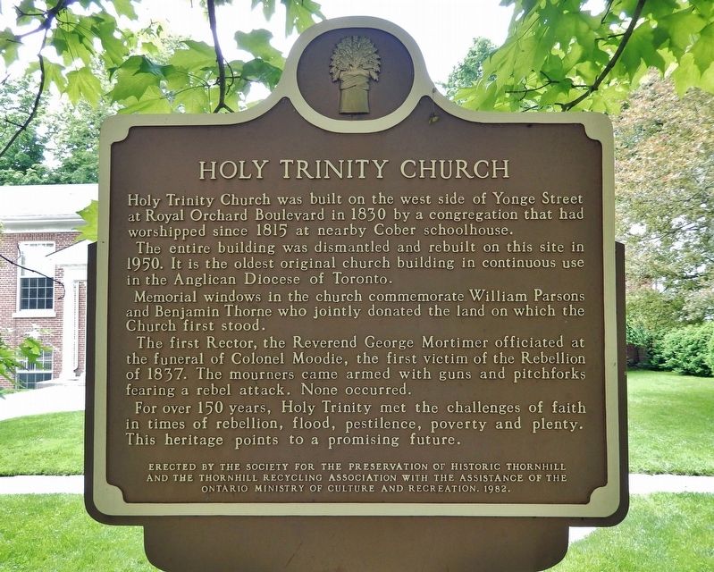 Holy Trinity Church Historical Marker