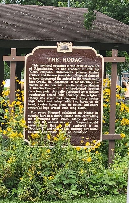 The Hodag Historical Marker