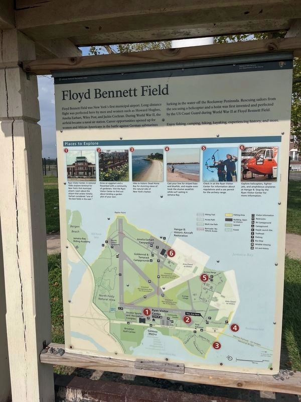 Floyd Bennett Field / Jamaica Bay Greenway Historical Marker