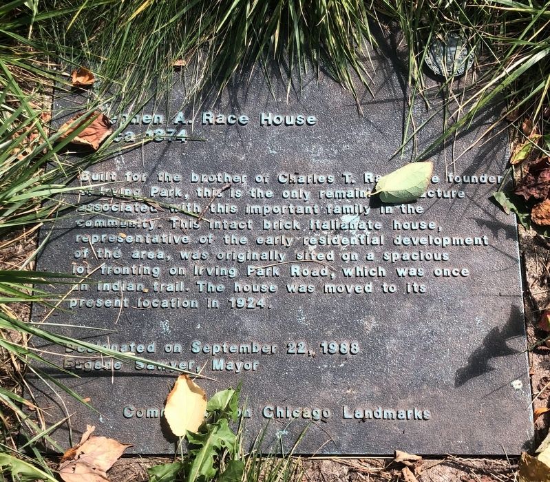 Stephen A. Race House Historical Marker