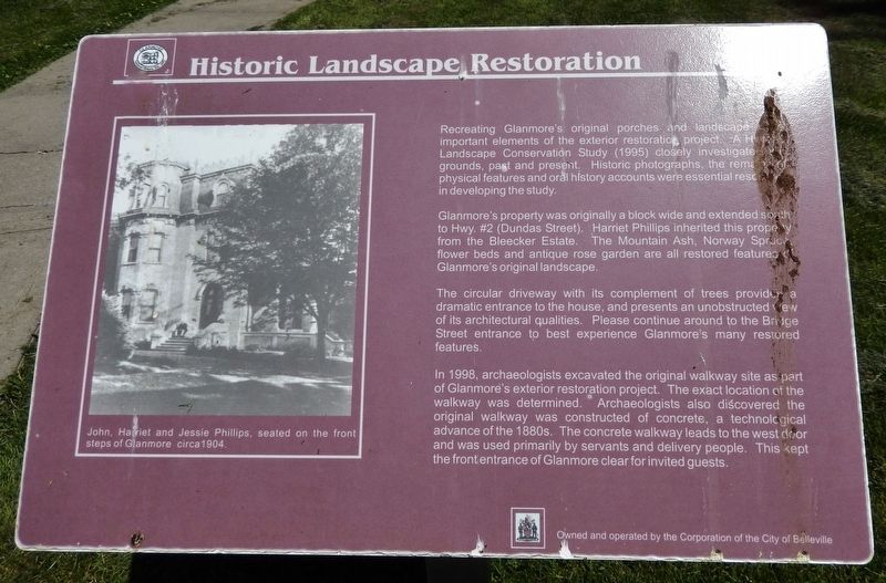 Historic Landscape Restoration Historical Marker