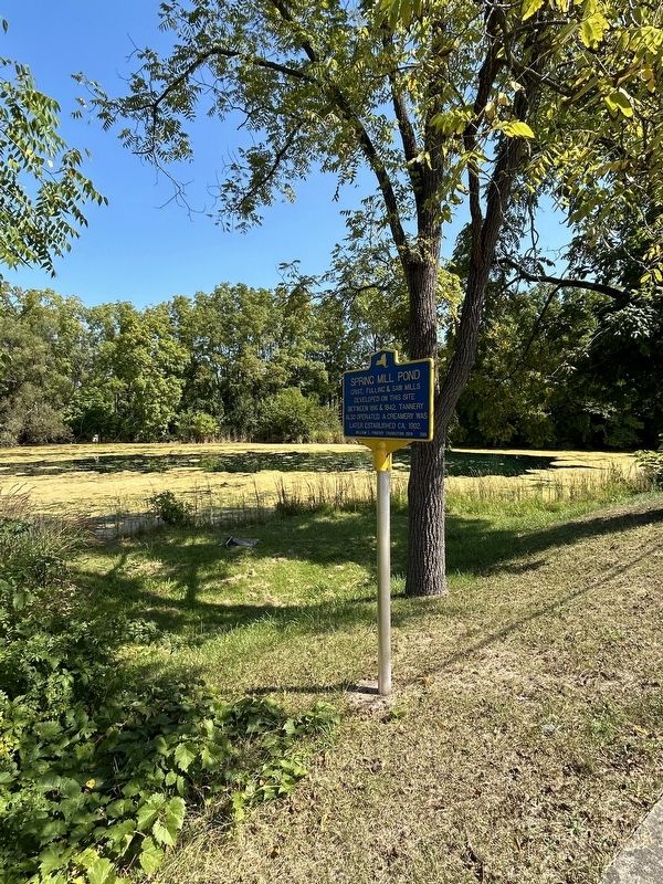 Spring Mill Pond Historical Marker