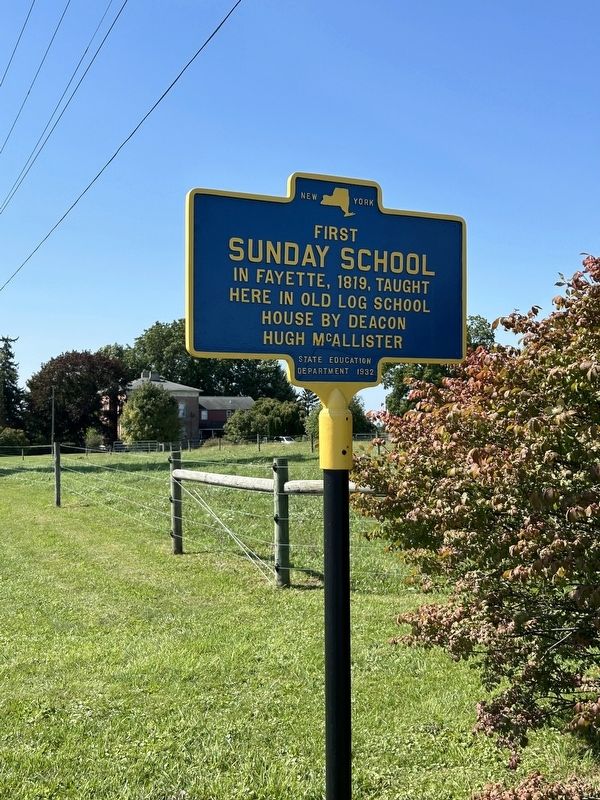 First Sunday School Historical Marker
