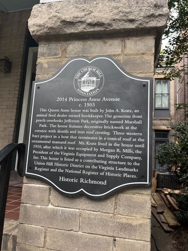 2014 Princess Anne Avenue Historical Marker