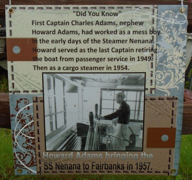 First Captain Charles Adams and Last Captain Howard Adams Historical Marker