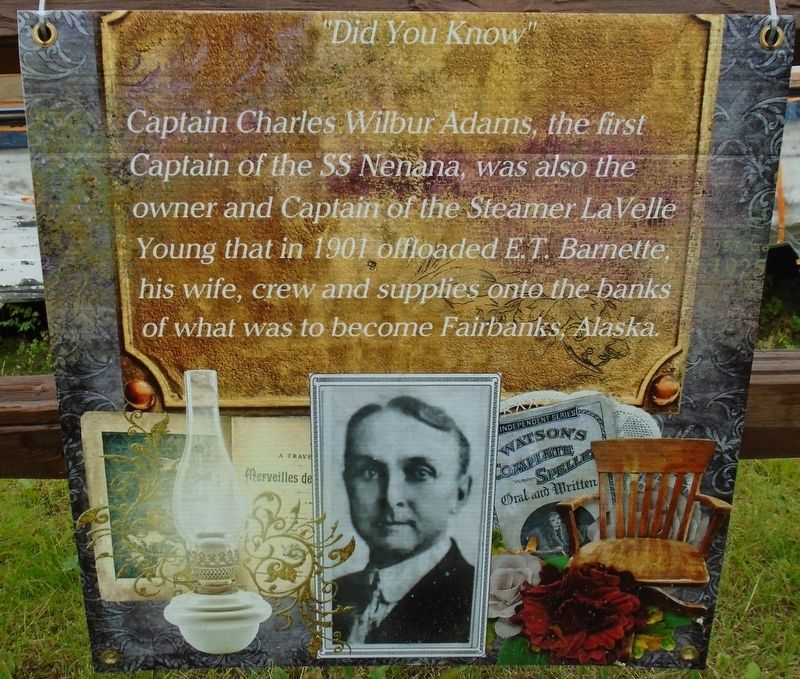 Captain Charles Wilbur Adams Historical Marker