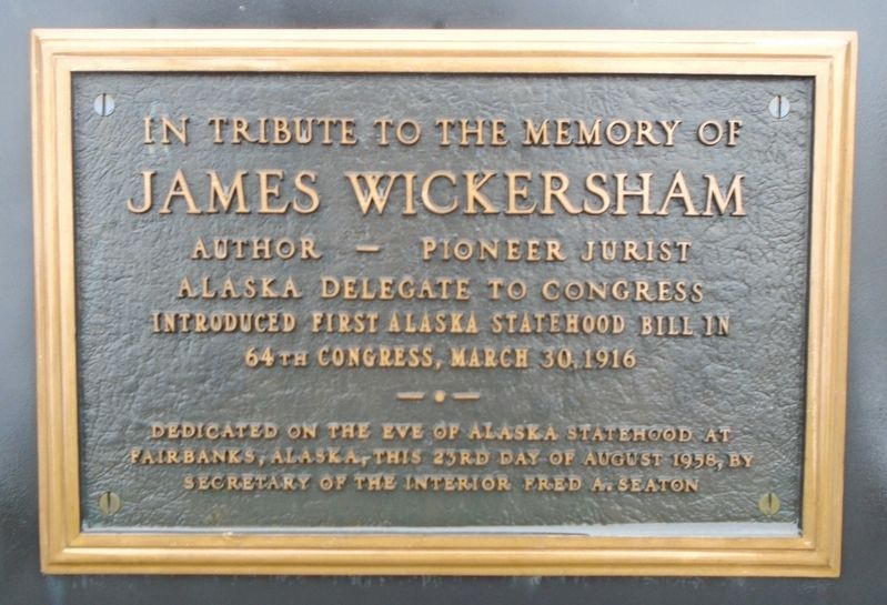 James Wickersham House Historical Marker