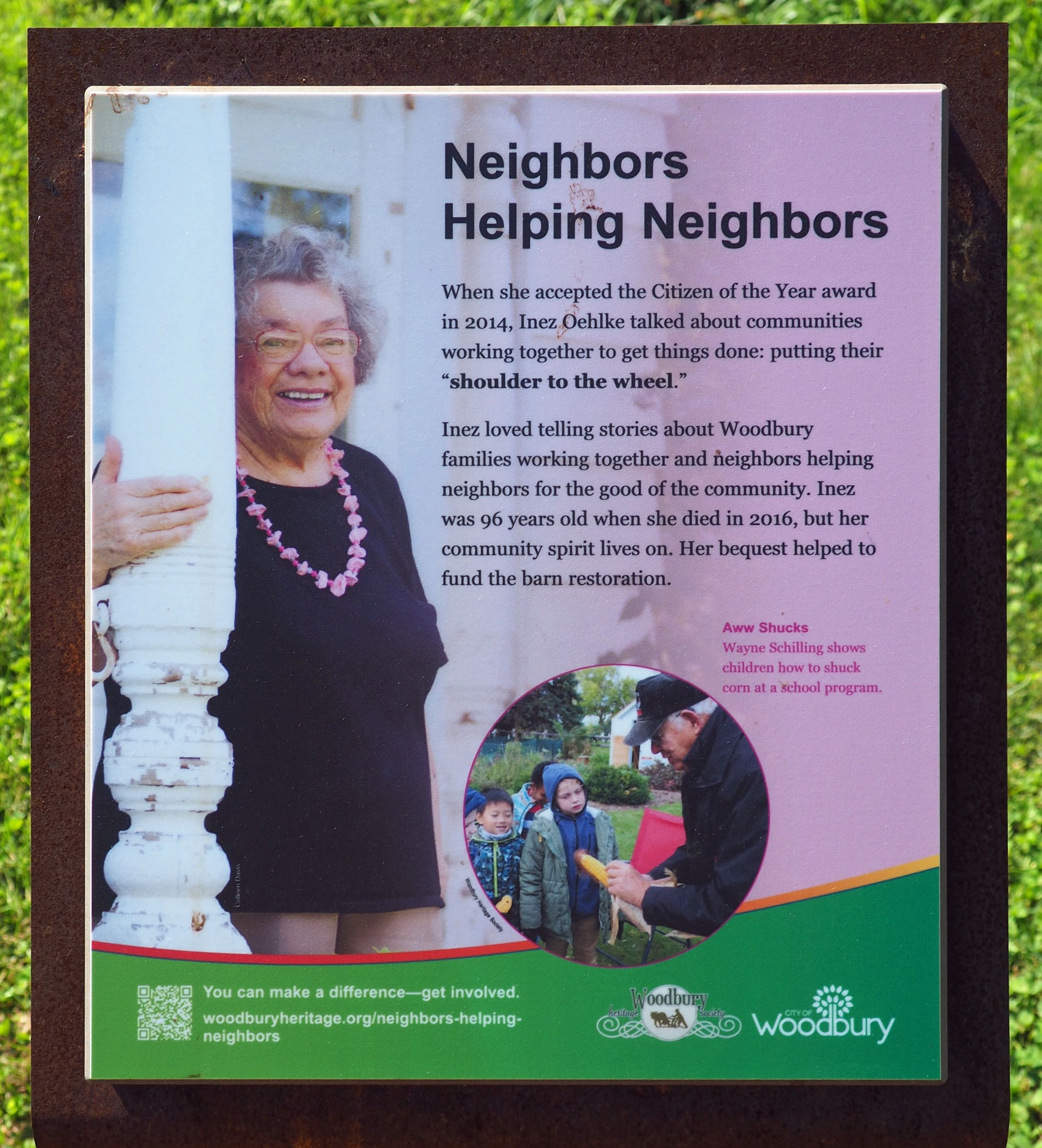 Photo: Neighbors Helping Neighbors Marker