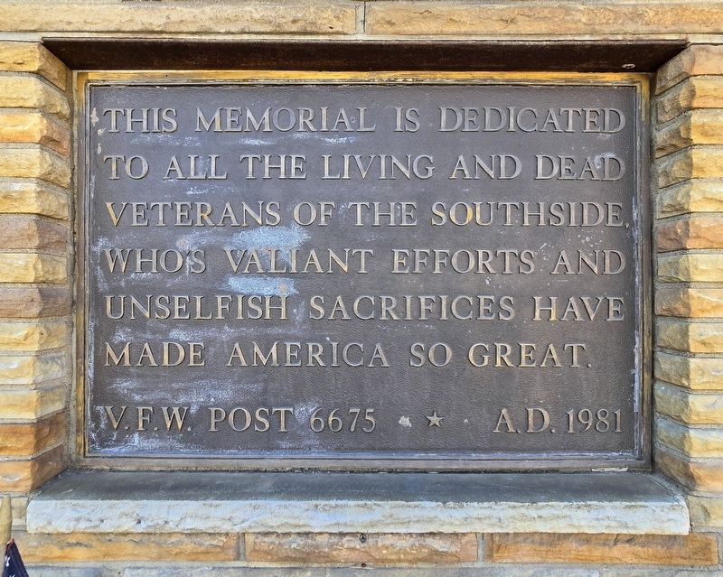 South Side VFW War Memorial, a War Memorial