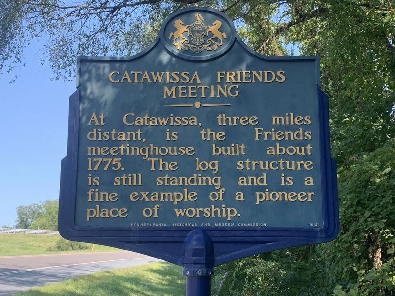 Catawissa Friends Meeting Historical Marker