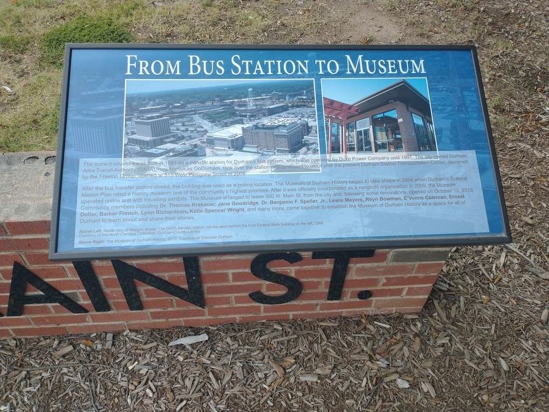From Bus Station to Museum Historical Marker