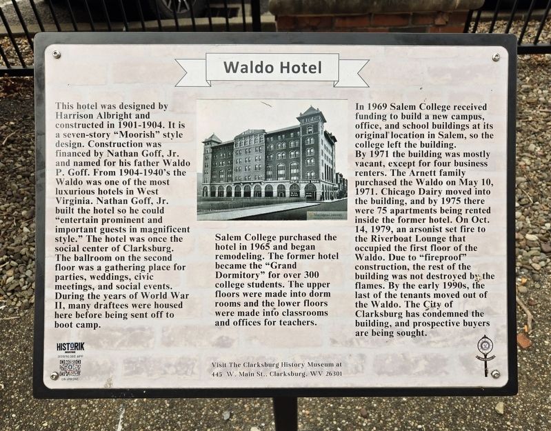 Waldo Hotel Historical Marker
