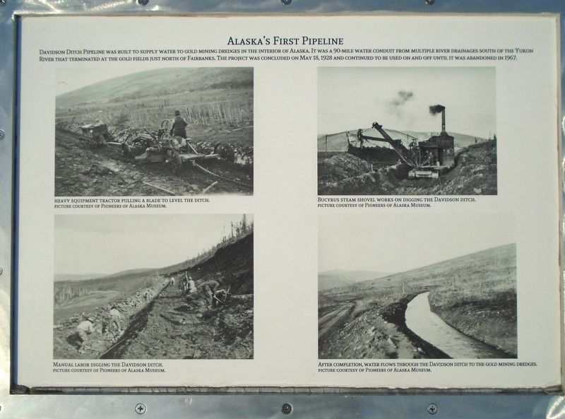 Alaska's First Pipeline Historical Marker