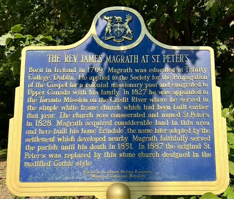 The Rev. James Magrath at St. Peter’s Historical Marker
