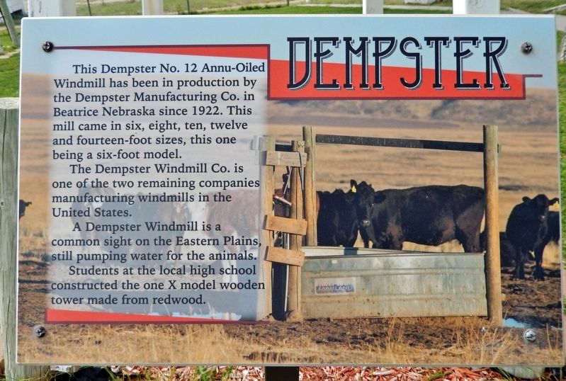 Dempster Windmill Historical Marker