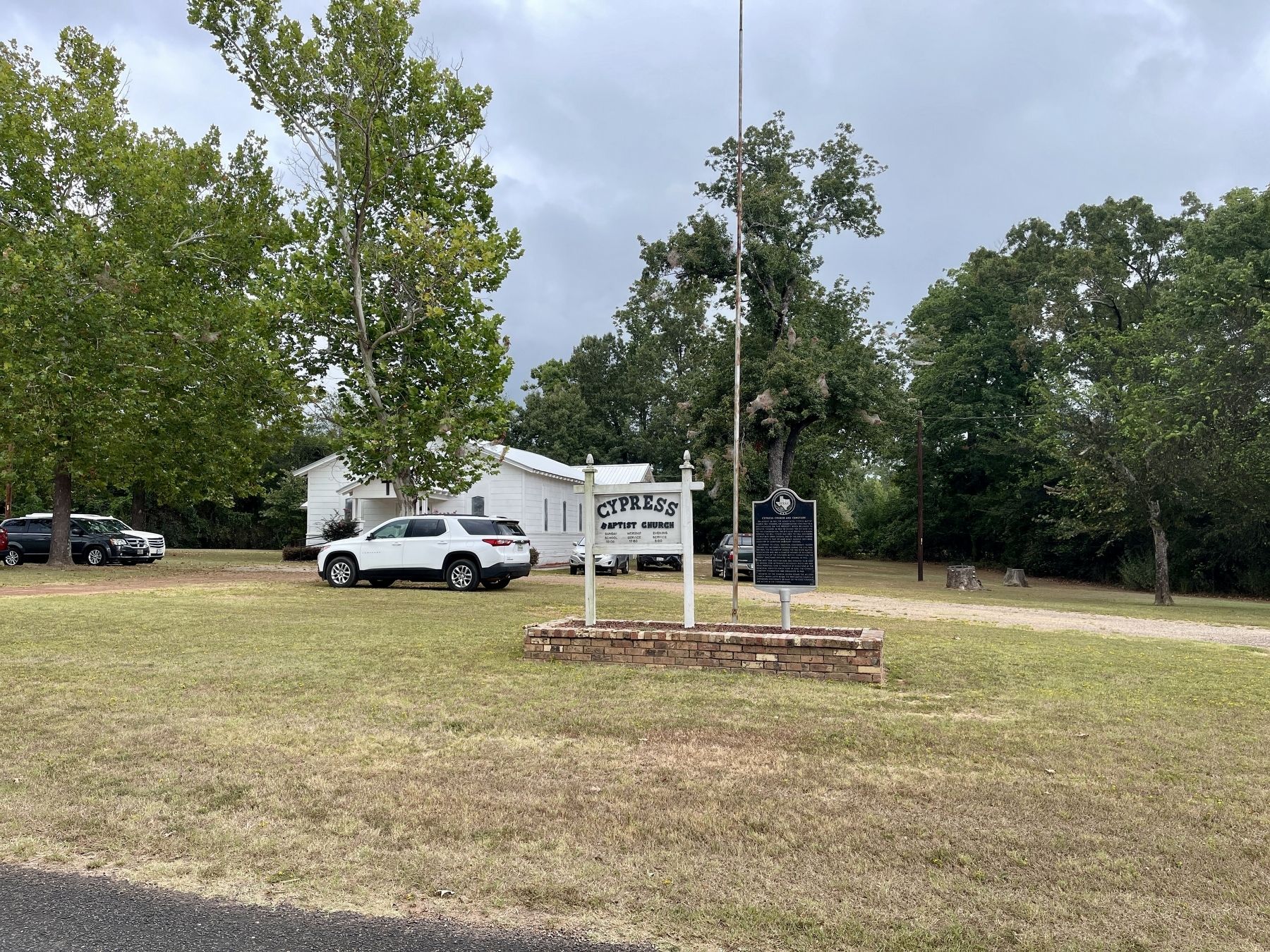 Cypress Church and Cemetery Historical Marker