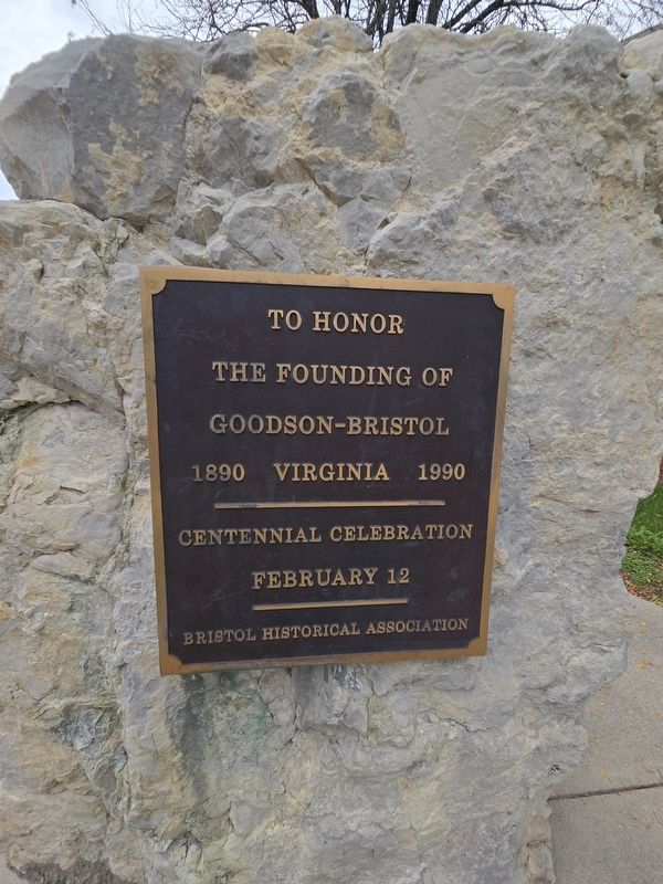 Founding of Goodson-Bristol Virginia Historical Marker