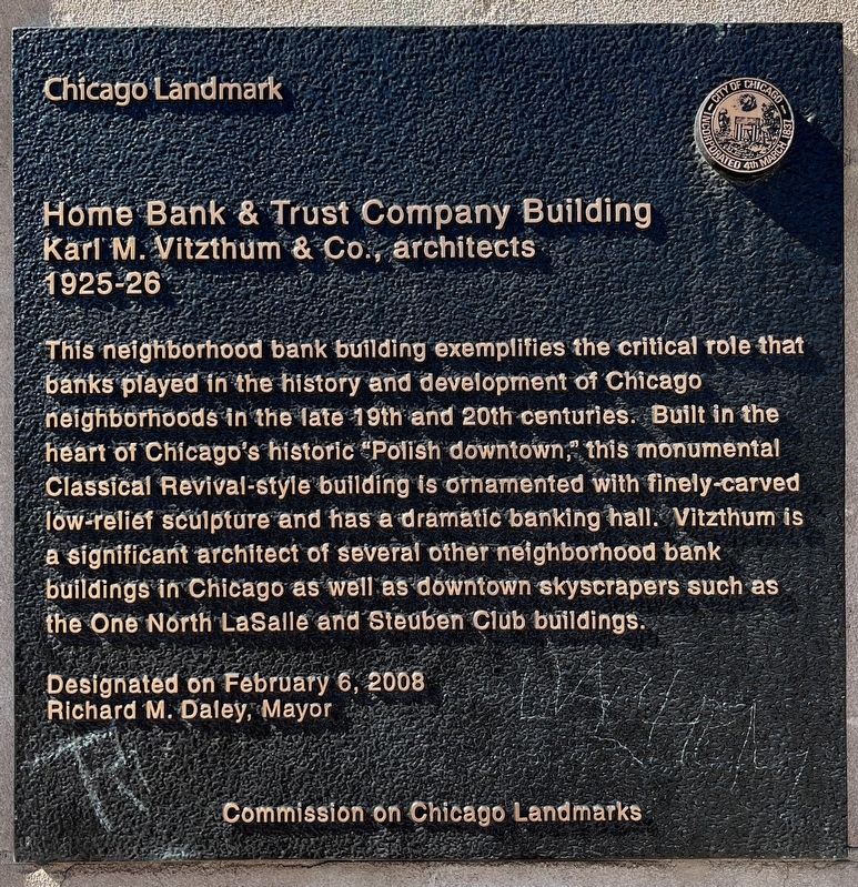 Home & Bank Trust Building Historical Marker