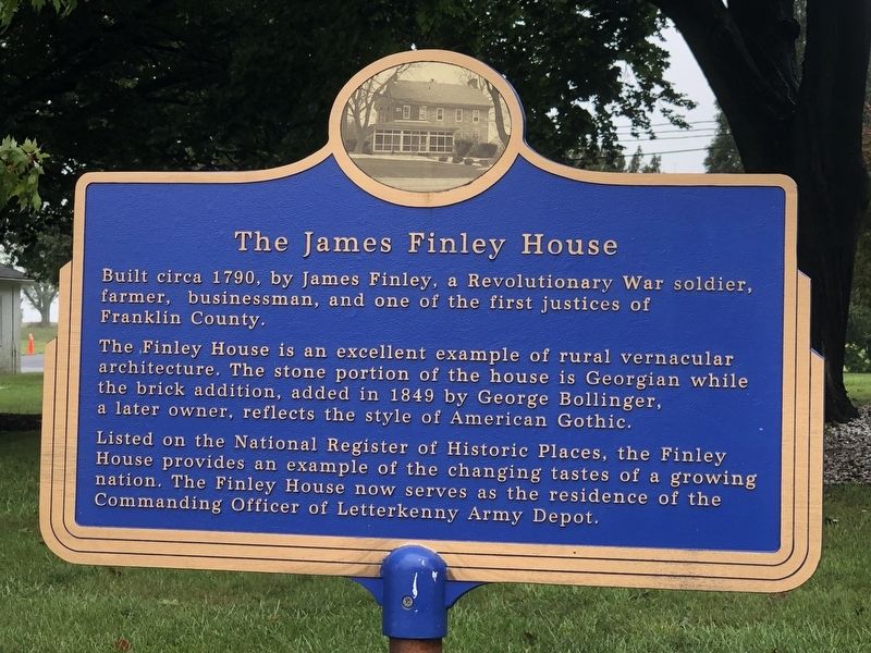 The James Finley House Historical Marker