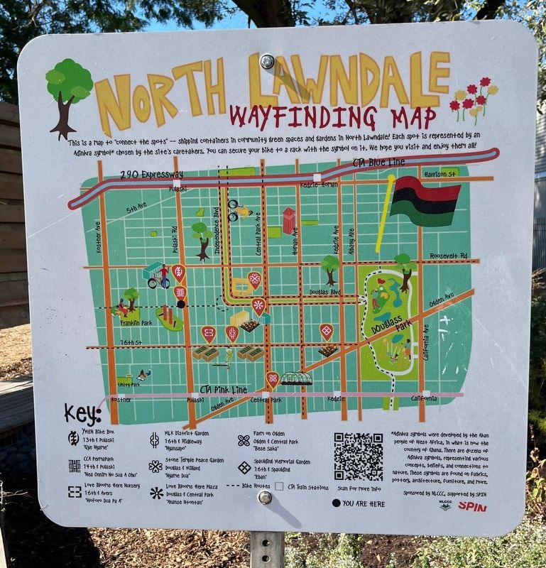 North Lawndale Wayfinding Map Historical Marker