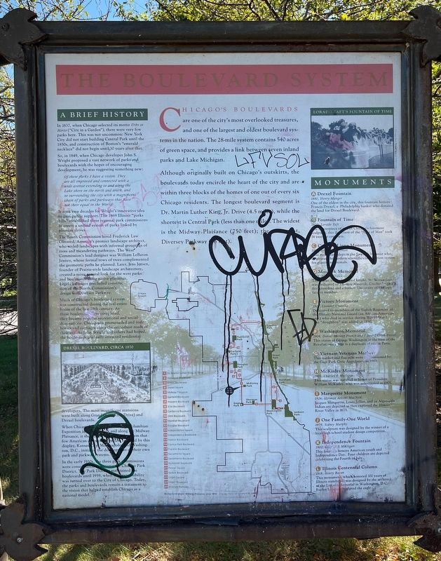 The Boulevard System Historical Marker