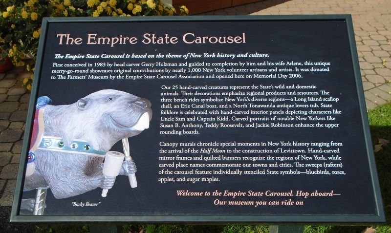 The Empire State Carousel Historical Marker