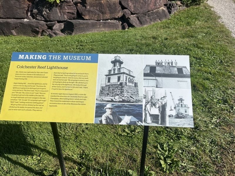 Colchester Reef Lighthouse Historical Marker