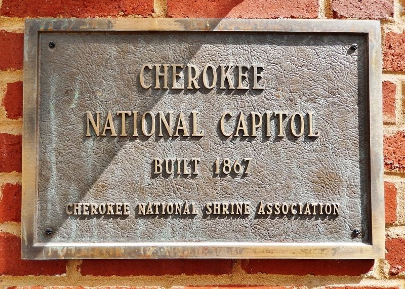 Cherokee National Capitol Historical Marker