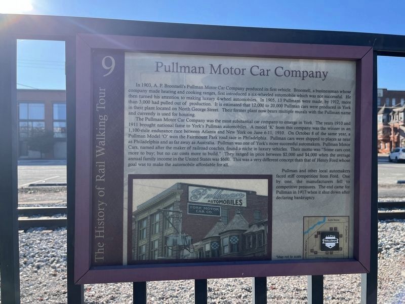 Pullman Motor Car Company Historical Marker