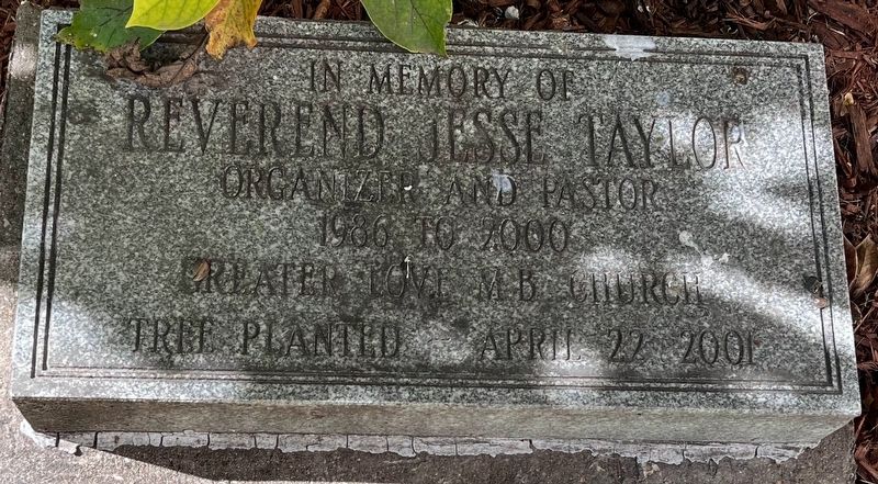 Reverend Jesse Taylor Historical Marker