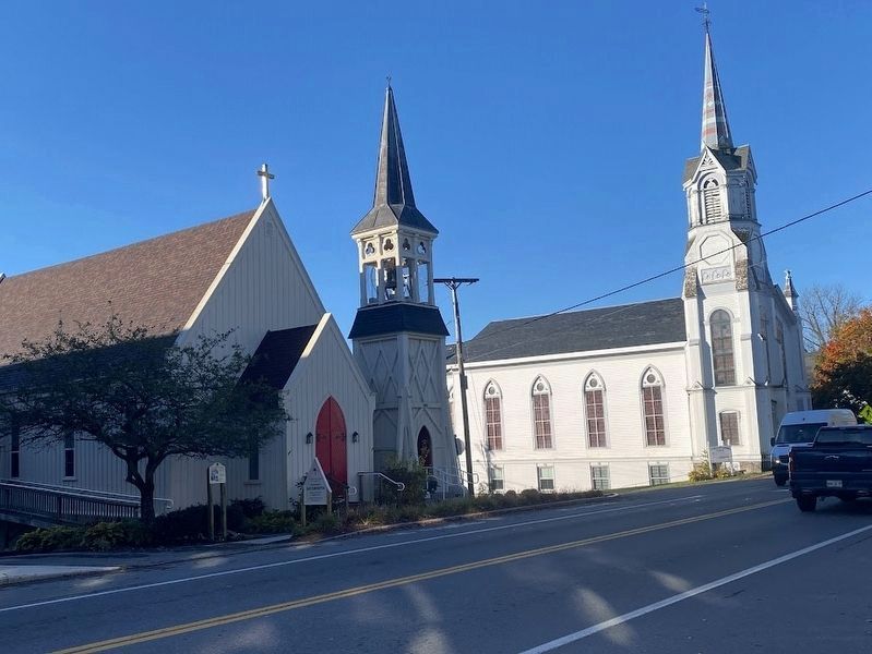 Two Historic Churches and Good Neighbors Historical Marker