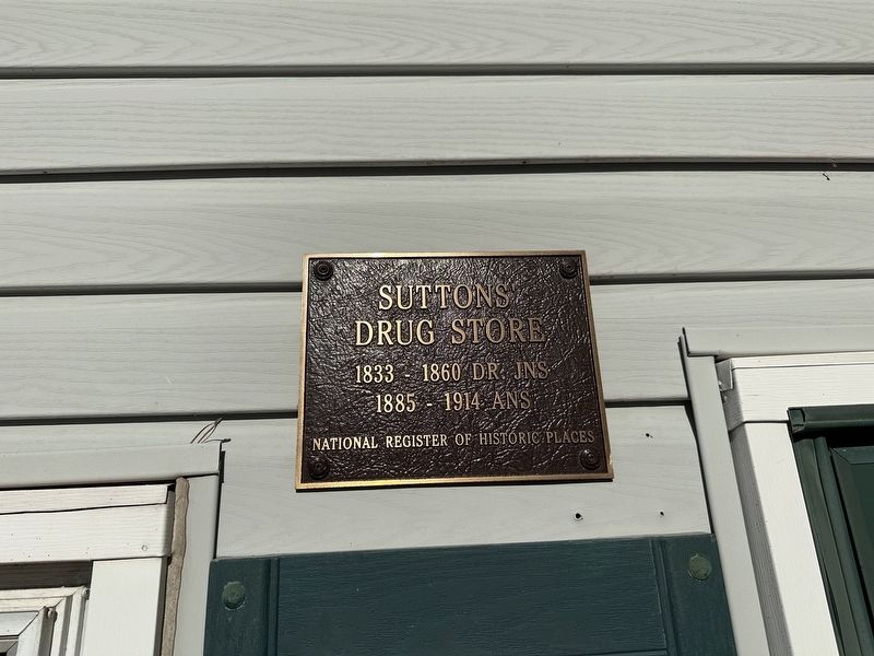 Suttons' Drug Store Historical Marker