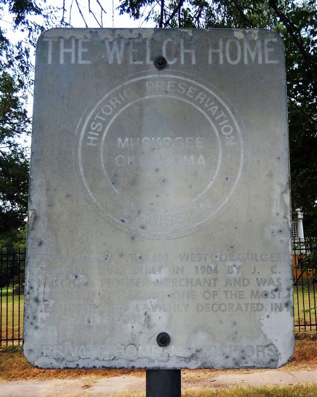 The Welch Home Historical Marker