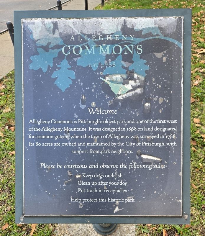 Allegheny Commons Historical Marker