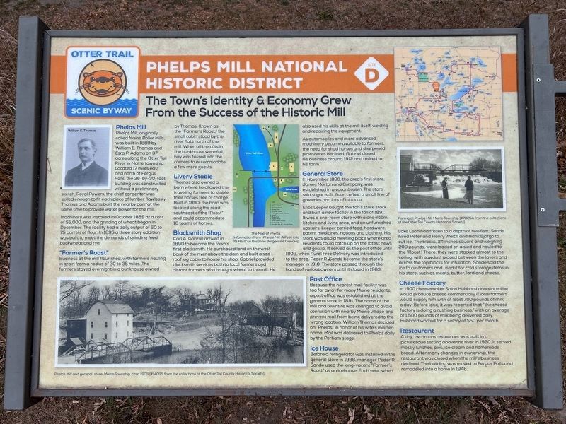 Phelps Mill National Historic District Historical Marker