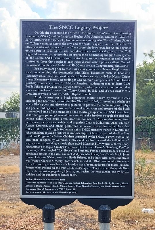 The SNCC Legacy Project Historical Marker